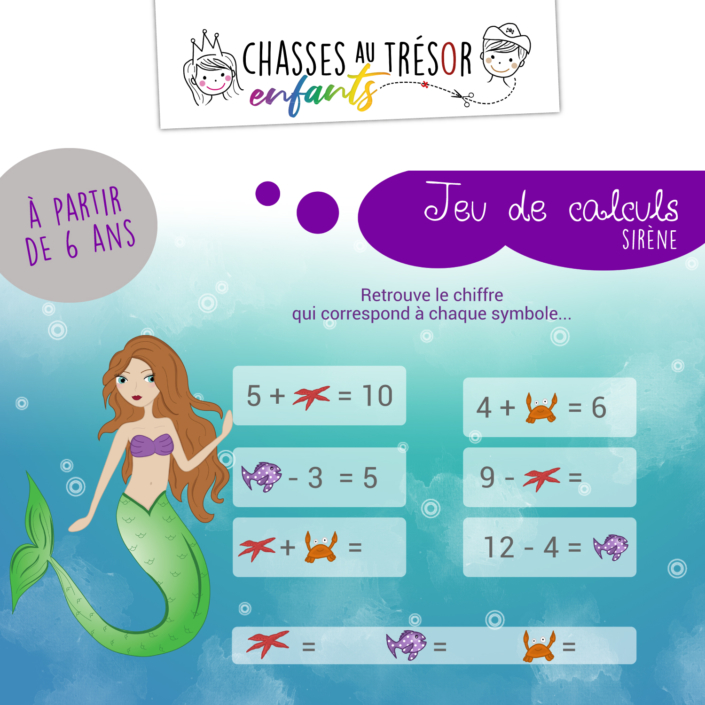 Chasse au trésor enfants - Jeux imprimables pour enfants - 10€